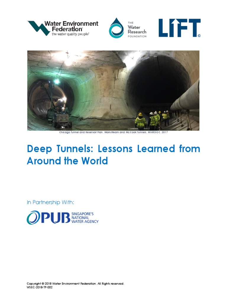 Wsec 2018 TR 002 Lift Deep Tunnels Lessons Learned - Final | PDF | Combined Sewer | Civil ...