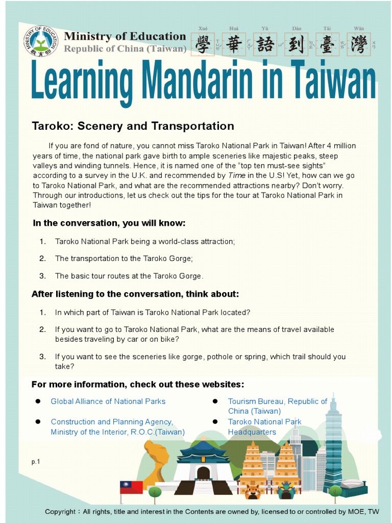 04 Worksheet CH en TarokoGorge 01 | PDF