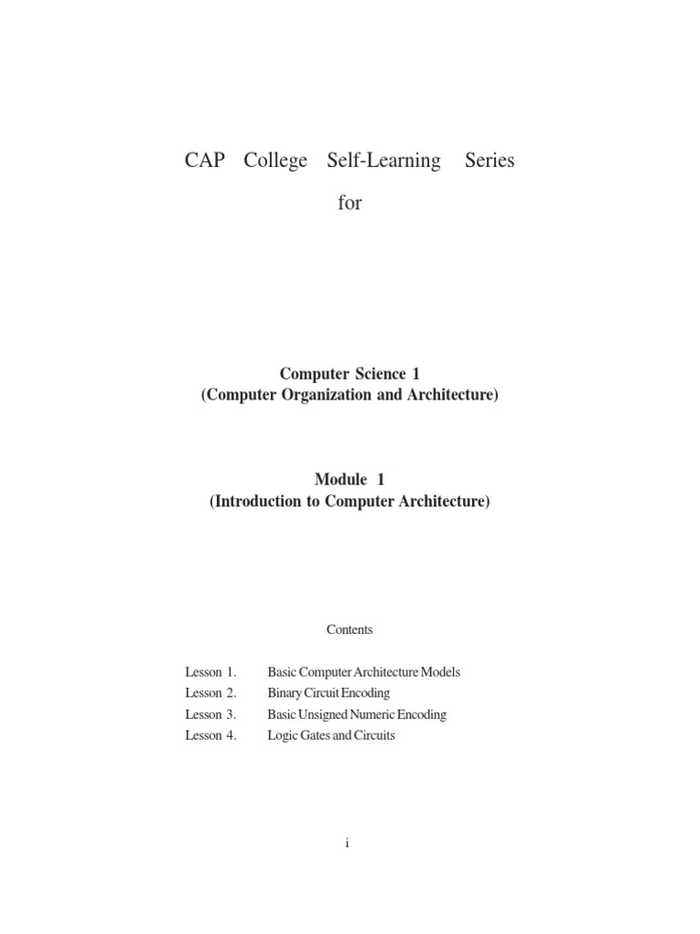 CS 1 Module I | PDF | Computer Data Storage | Central Processing Unit