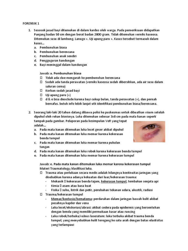 MTX Forensik Set 1 | PDF