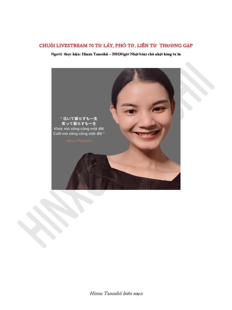 Tài Liệu Học Từ Láy Phó Từ Phần1-Hinxutanoshii | PDF
