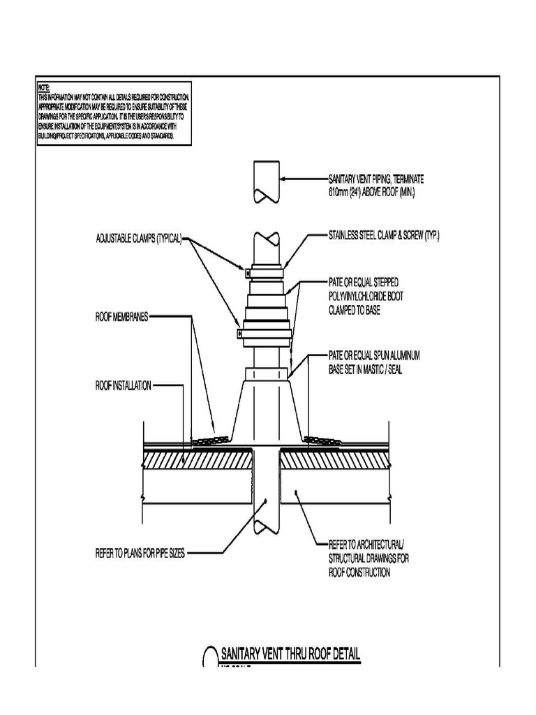 Sanitary Vent Thru Roof | PDF
