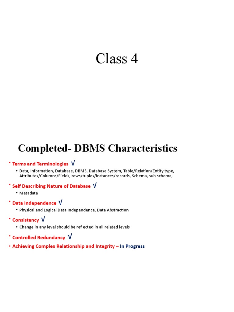 Class 4 - Integrity Constraints | PDF | Relational Database | Information Retrieval