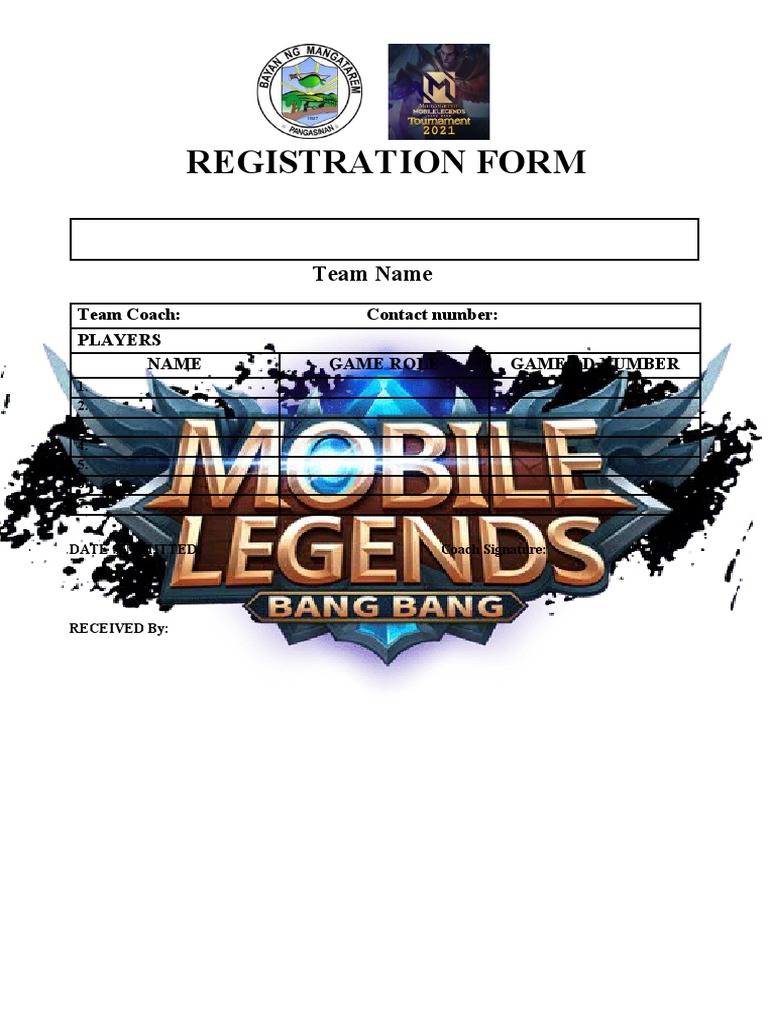MLBB Registration Form | PDF