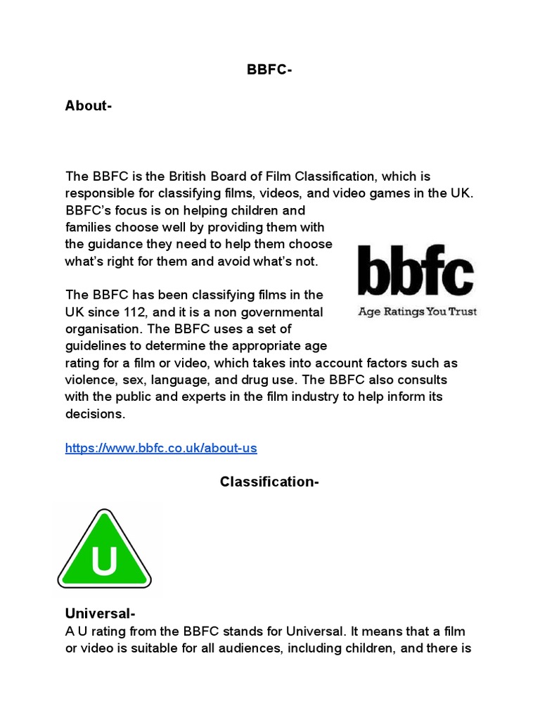 BBFC | PDF