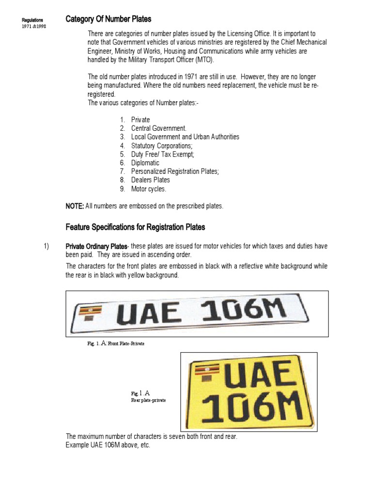 Number Plates | PDF | Vehicle Registration Plate | Vehicles