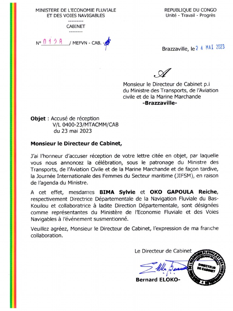 Accuse de Reception | PDF