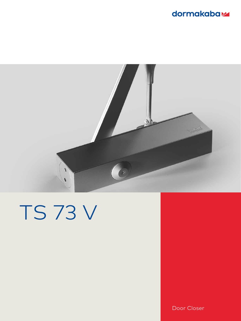 Dormakaba TS73V | PDF | Door | Manufactured Goods