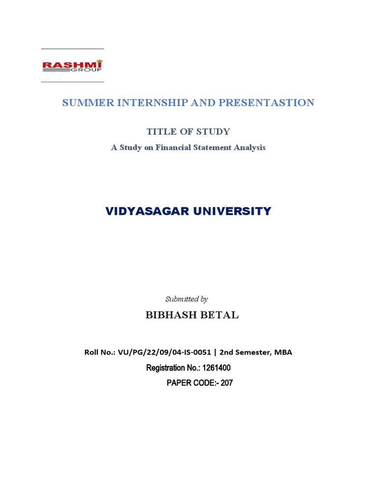 Bibhash Betal, Roll No-51 | Download Free PDF | Expense | Income Statement
