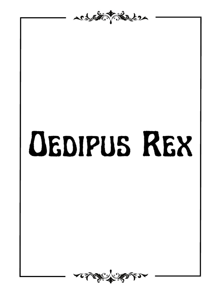 Oedipus Rex Carmen Romeo and Juliet | PDF | Characters In Romeo And ...