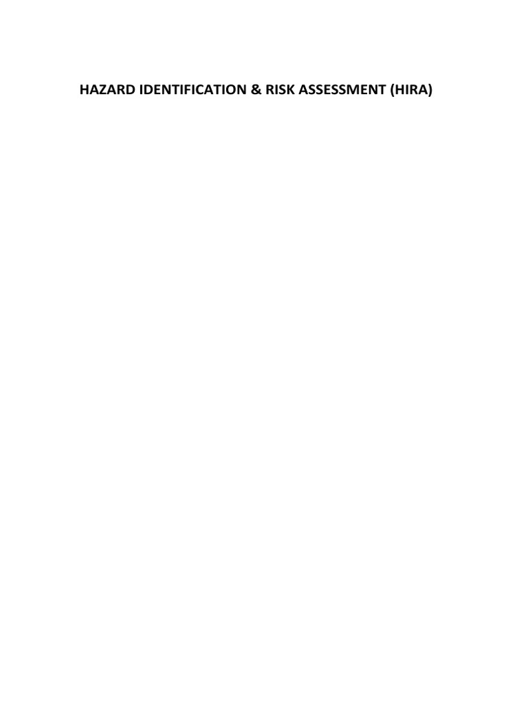 HIRA-PDF Electrical | PDF | Risk | Risk Assessment