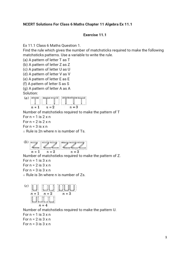 Solutions For Class 6 Maths | PDF | Circle | Triangle