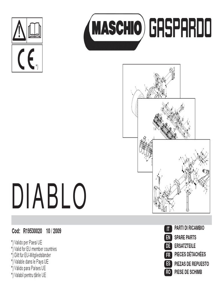 Pièces de rechange Gaspardo Diablo 2m | PDF