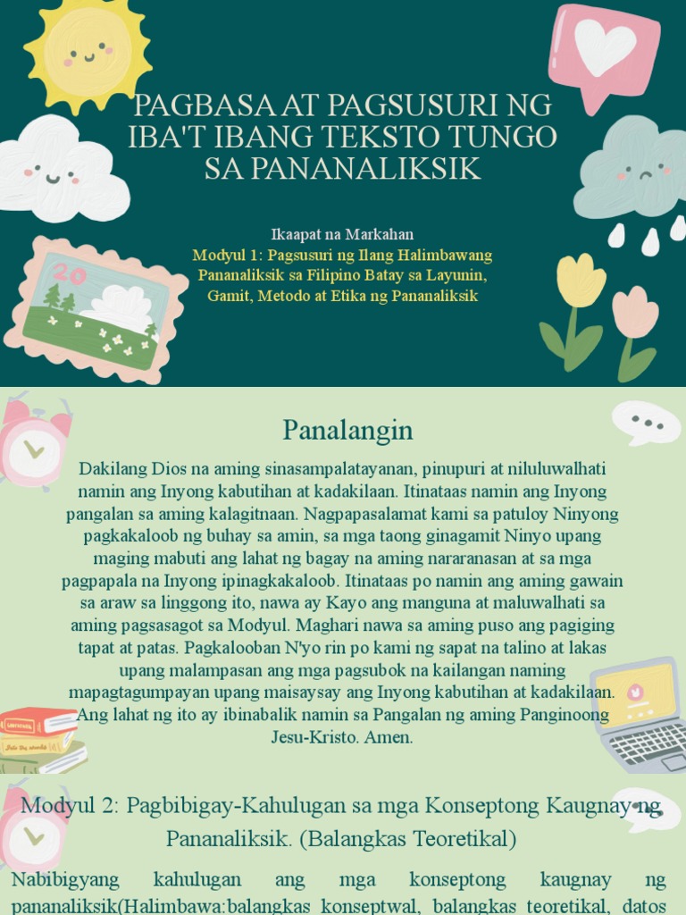 WEEK 4 Balangkas Teoretikal | PDF