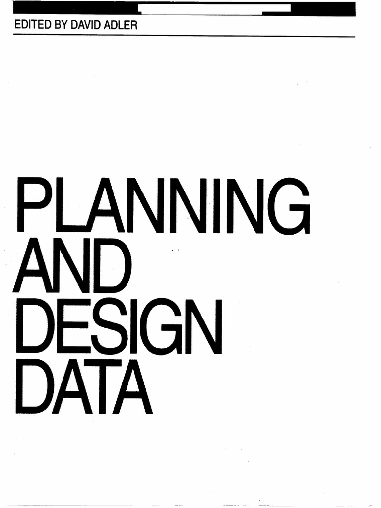 DESIGN REFERENCE-David Adler - Planning and Design Data | PDF