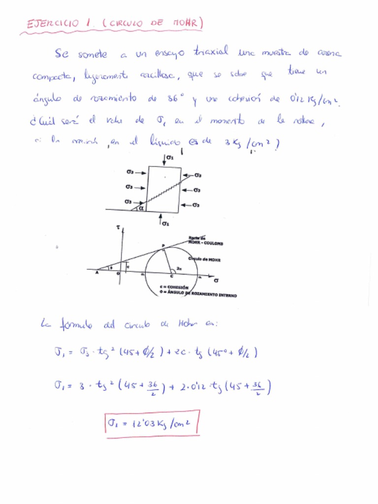 Ejercicios Circulo de Mohr | PDF