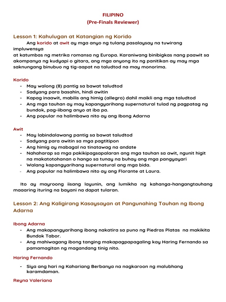 Filipino | PDF