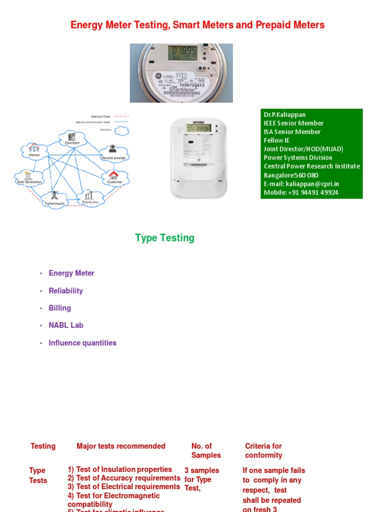 Smart Meter Testing Procedures and Standards | PDF | Electromagnetic ...