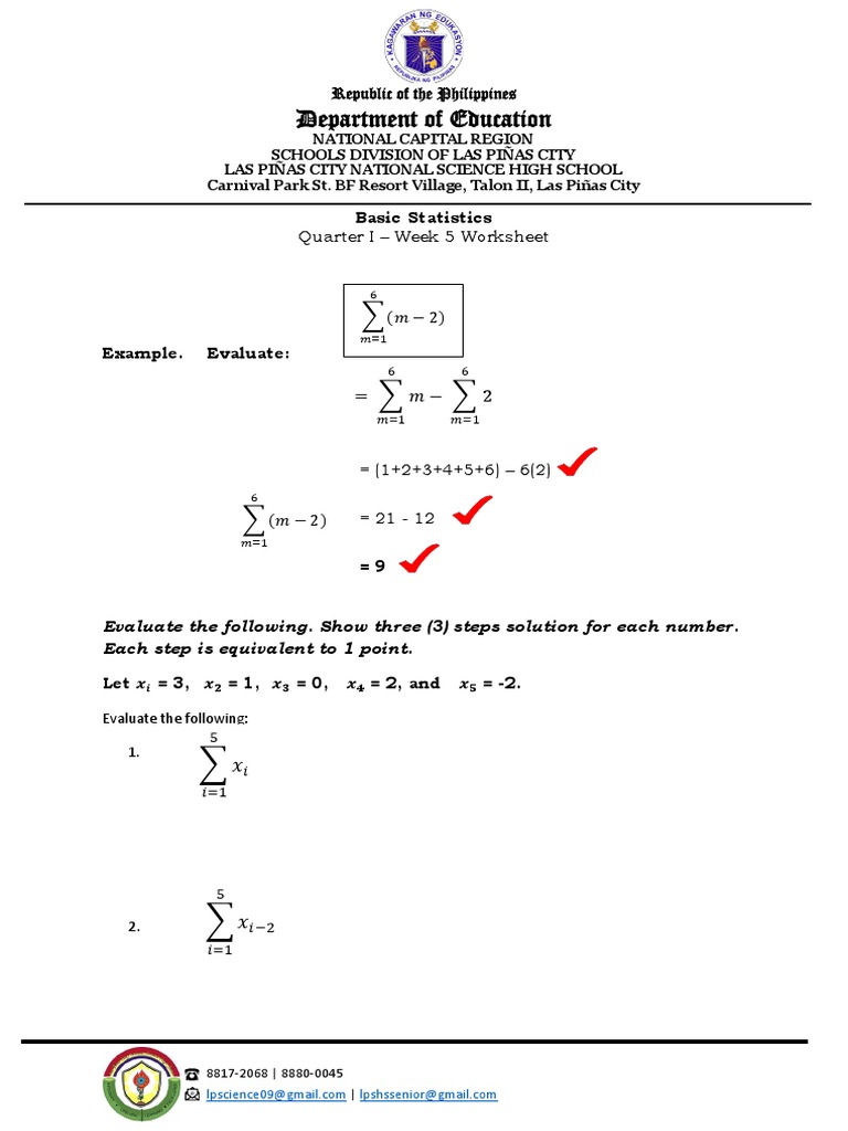 Q1-Week 5-Worksheet | PDF