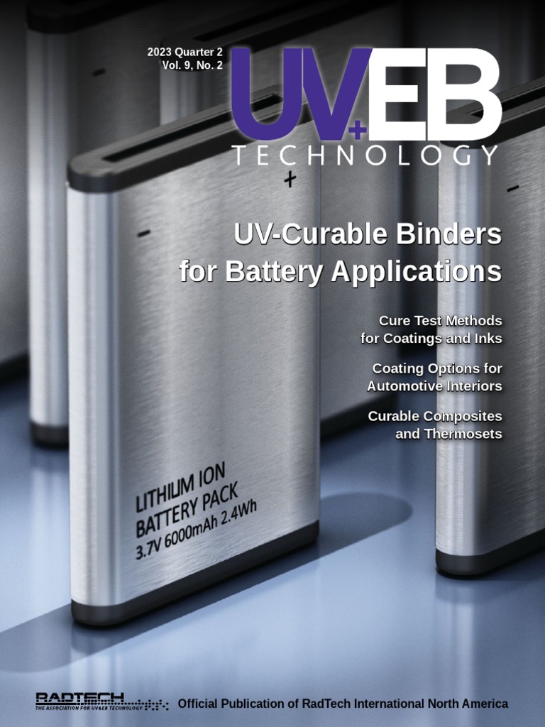 UV-Curable Binders For Battery Applications For Battery Applications | PDF | Ultraviolet | 3 D ...