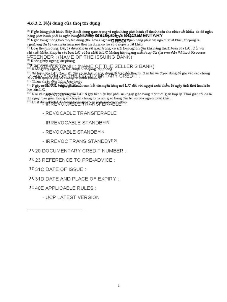 Mẫu LC & ví dụ LC | PDF