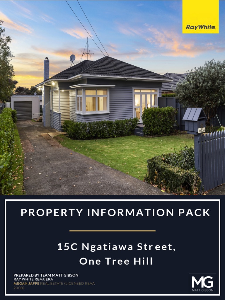 Property Information Pack - 15C Ngatiawa Street | PDF | Flood | Erosion