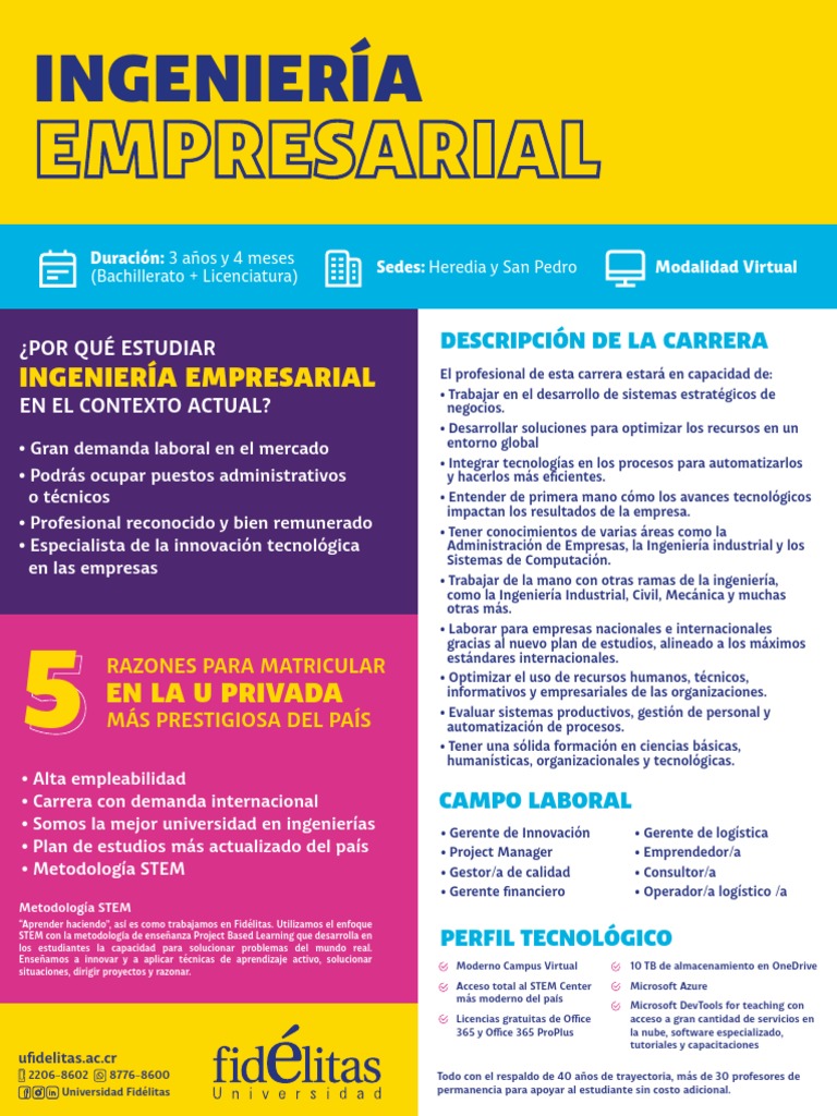 Plan de Estudios Ingenieria Empresarial Virtual | PDF | Business | Informática
