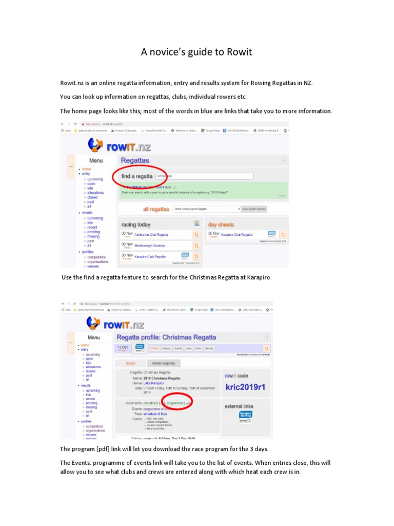 Rowit Notes | PDF | Rowing (Sport) | Athletic Sports