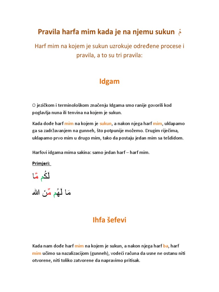 Pravila - Mima - Sa - Sukunom 2019. | PDF