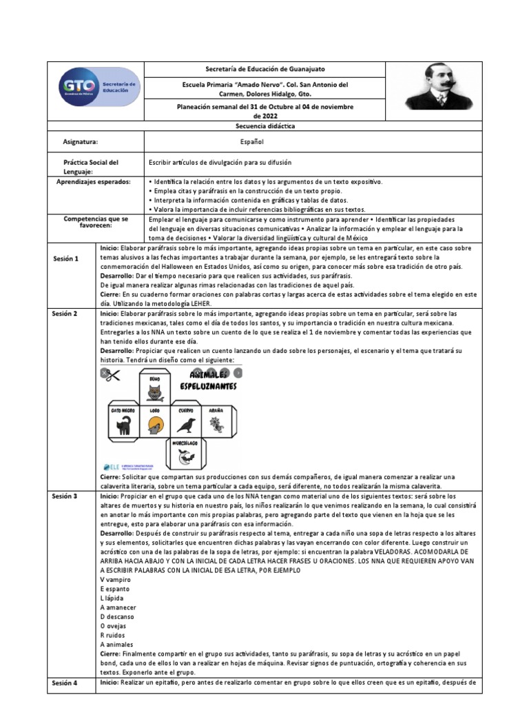 8. Ajustes Razonables_5to Grado_PLANEACIÓN DEL 31 OCT AL 04 de NOV ...