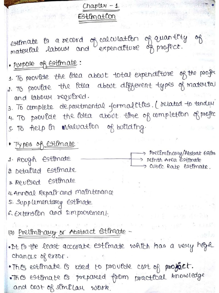 Estimation Costing Notes @teammcq | PDF | Technology & Engineering