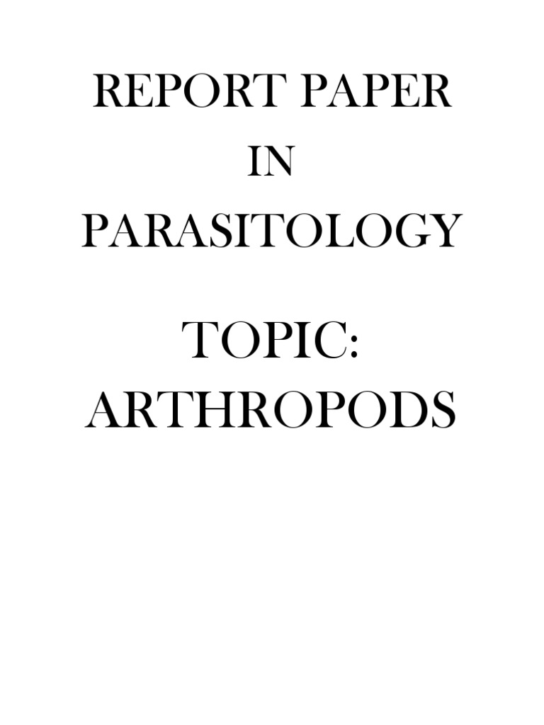 Report Paper in Parasitology | PDF | Pupa | Insects
