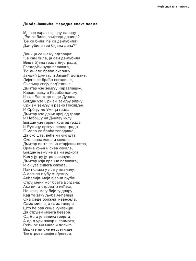 Dioba Jakšića | PDF