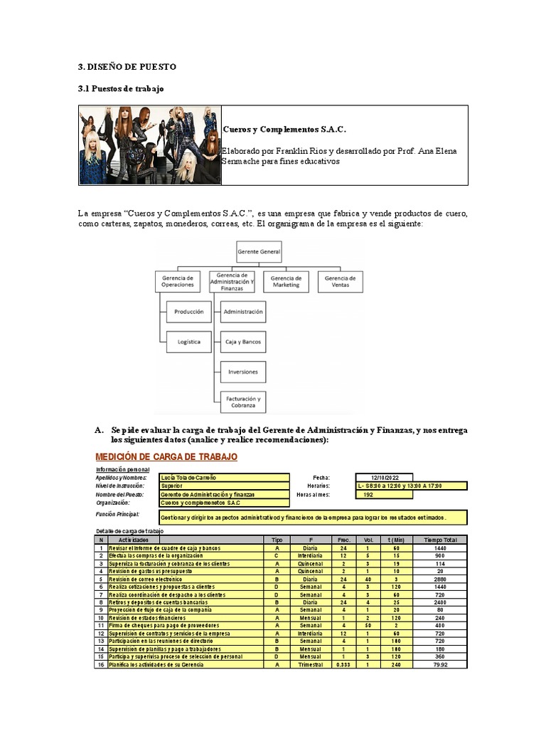 Caso - Cueros y Complementos | PDF | Presupuesto | Business
