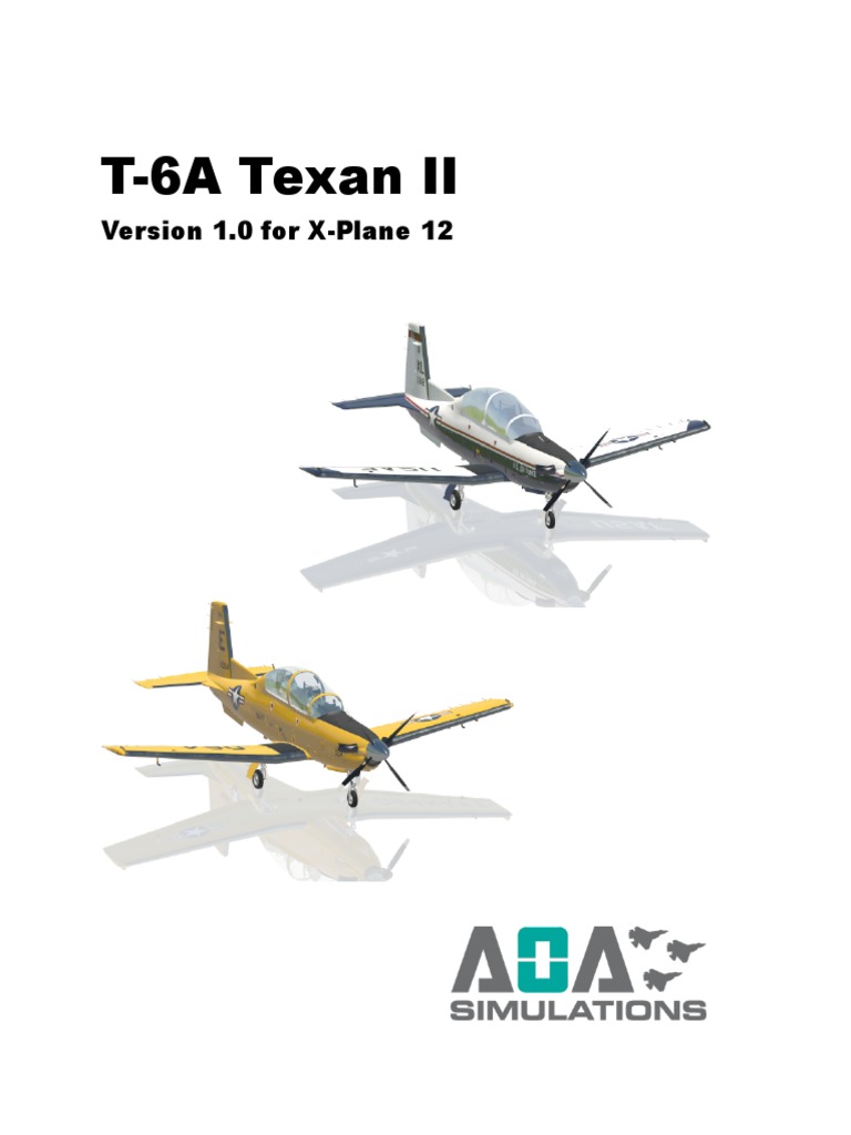 AOA Simulations T-6A Texan II 1.0 For X-Plane 12 | PDF | Landing Gear ...