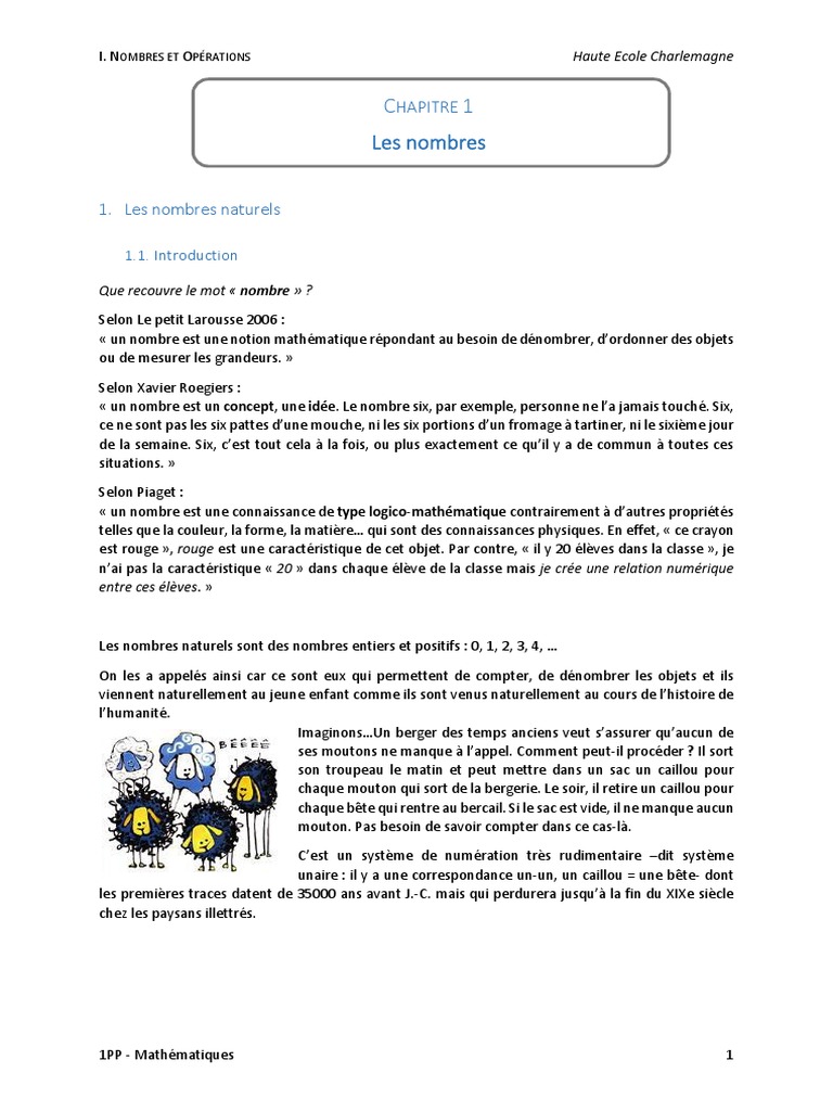 1PP - Math Q2 - I Nombres Et Opérations | PDF | Nombre | Arithmétique