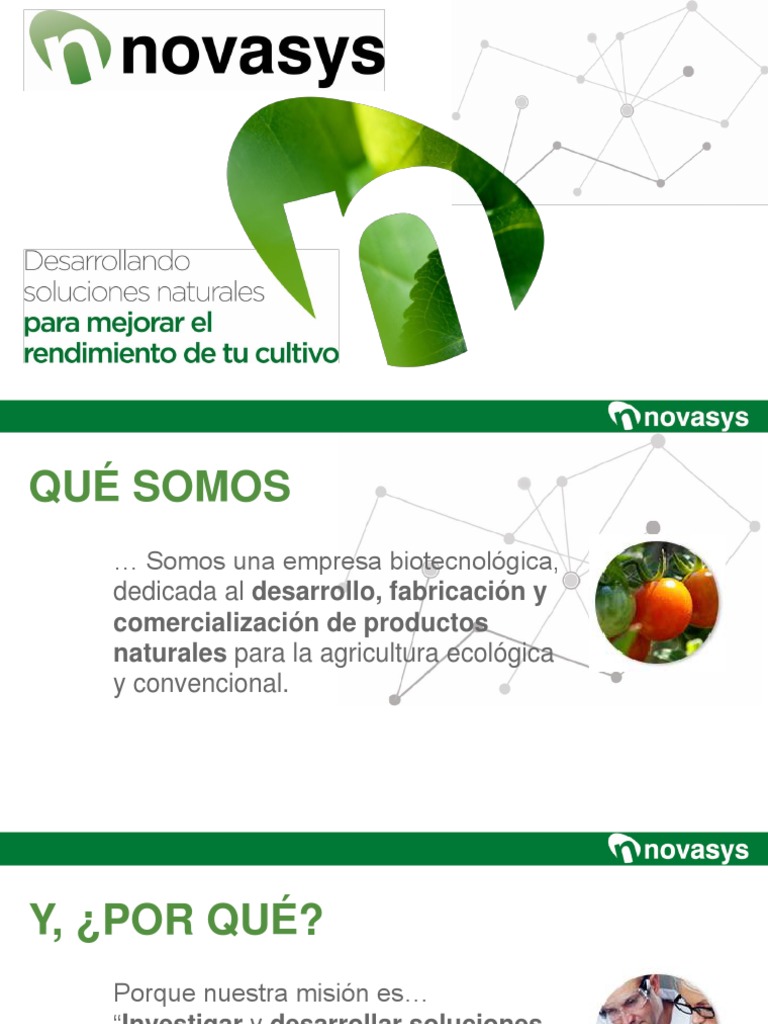 Presentación Novasys 2021 Es | PDF | Fertilizante | Agricultura