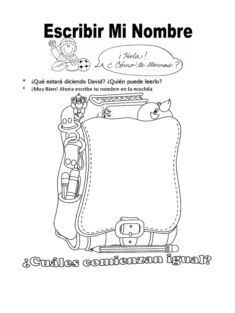 Escribir Mi Nombre | PDF