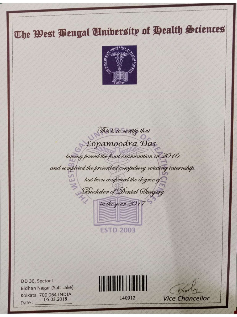 BDS Certificate Merged | PDF