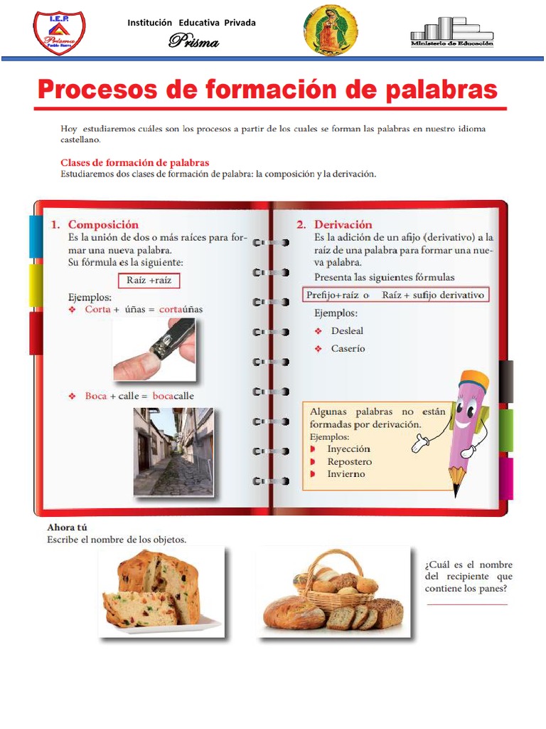Material 13 - Procesos de Formacion de Palabras (Palabras Compuestas) | PDF