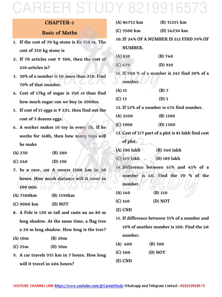 Advance Full Course | PDF | Number Theory | Mathematical Objects