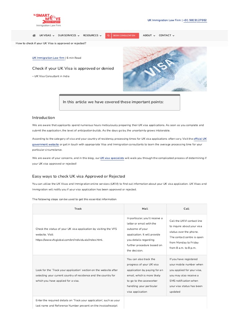 How To Check If Your UK Visa Is Approved or Denied | PDF | Travel Visa ...