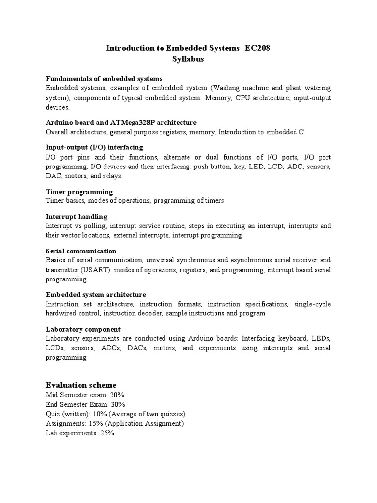 Introduction_to_embedded_systems_notes_2023_May17 | PDF | Central ...