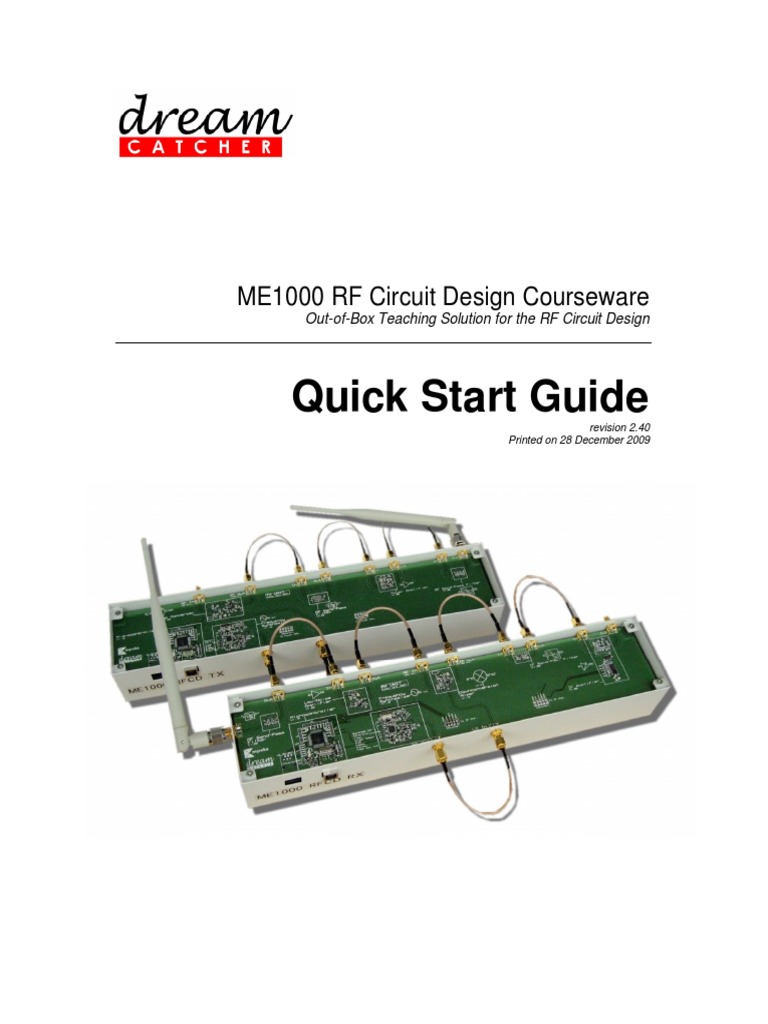 2009-RF Circuit Design Courseware | PDF | Amplifier | Antenna (Radio)