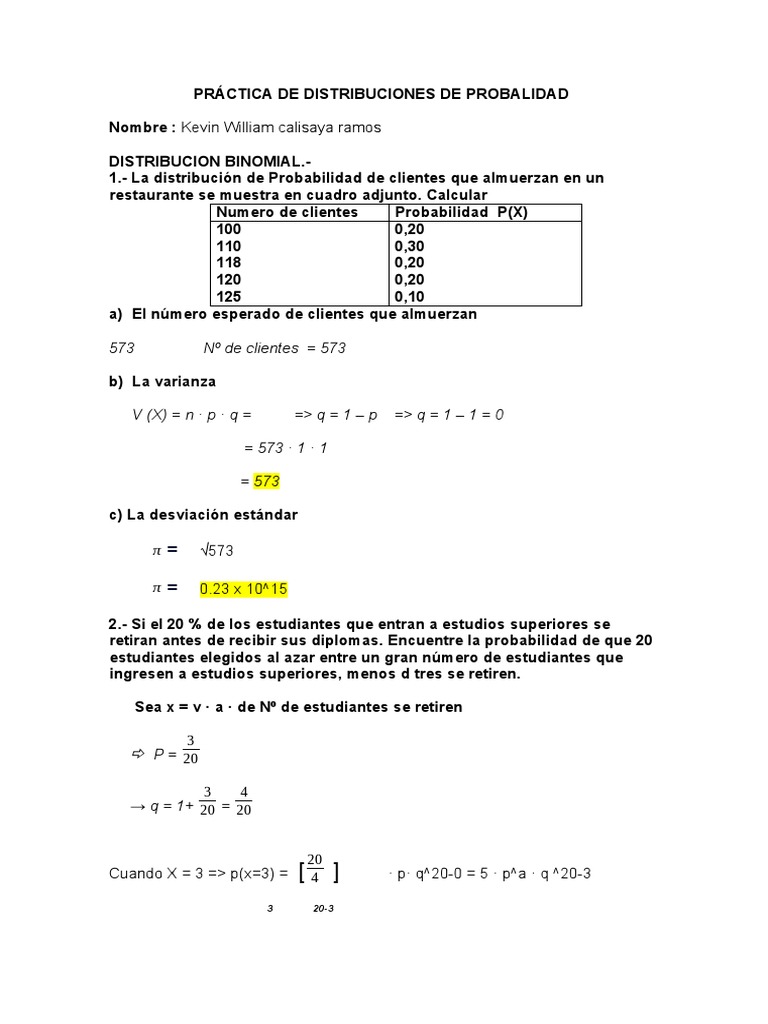 Práct. de Distrib - Probabilidad RST | PDF | Investigación cuantitativa | Enseñanza de matemática