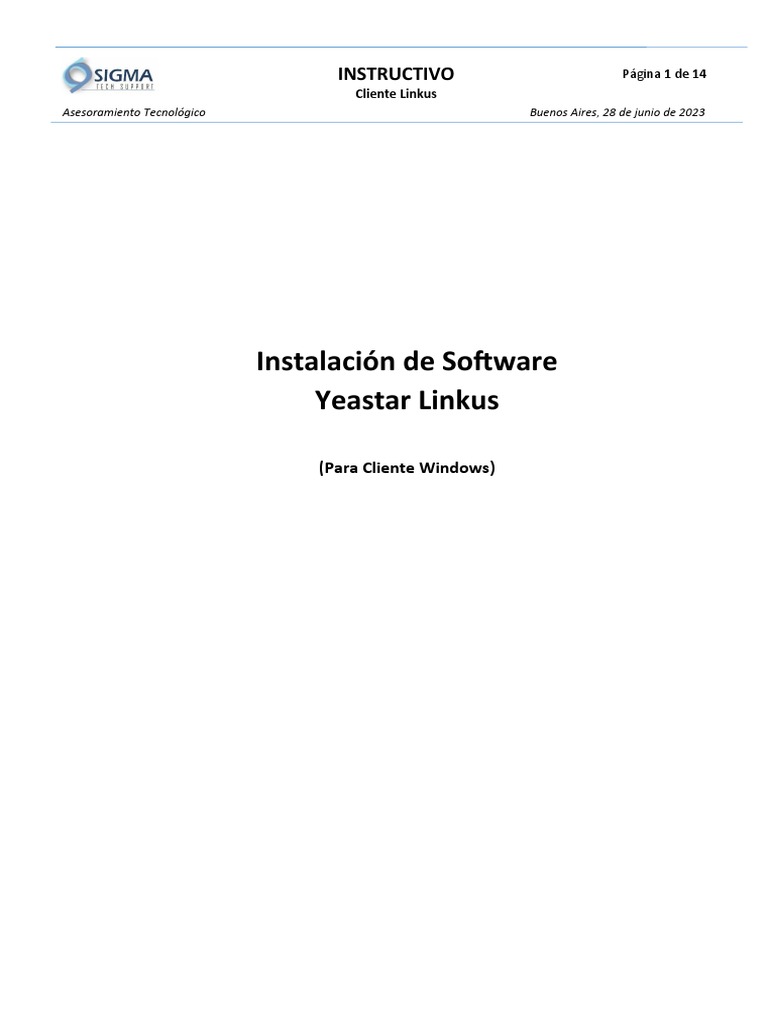 Instructivo Linkus - Windows | PDF | Ciencias de la Computación | Ingeniería de software