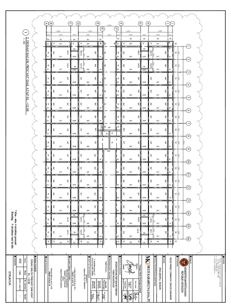 WBP-Sheet - WBP-SHD-STR-MES-LT-DAK-03 - DENAH BA | PDF