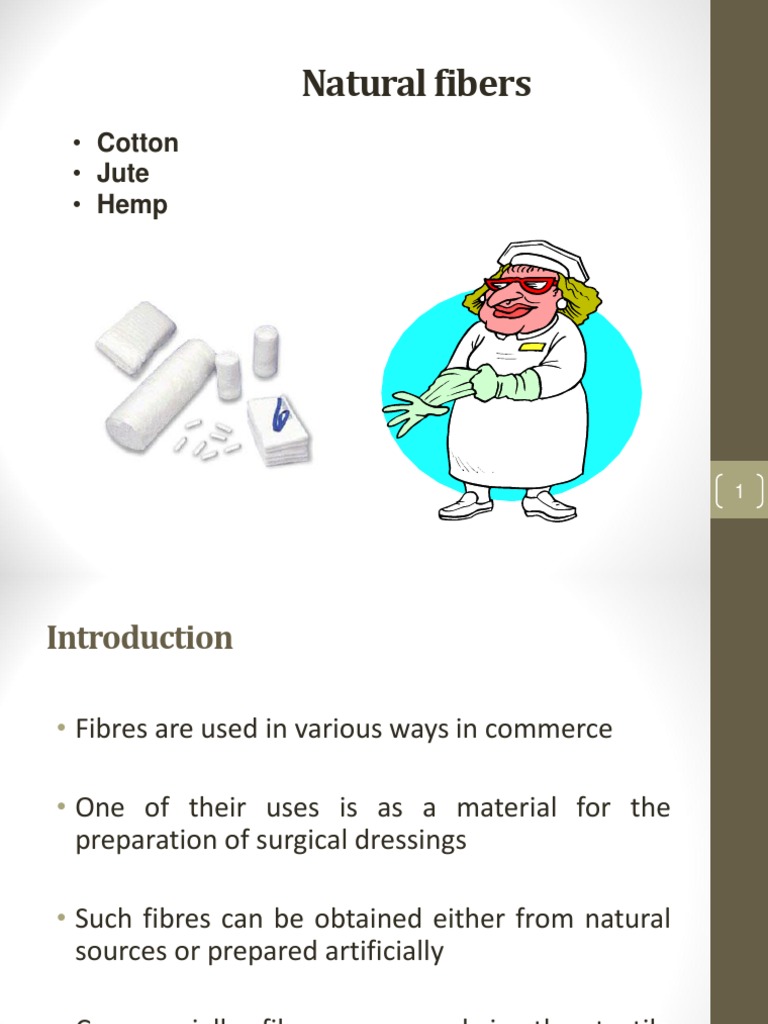17) Unit V Fibers-Cotton-Jute-Hemp | PDF | Fibers | Synthetic Fiber
