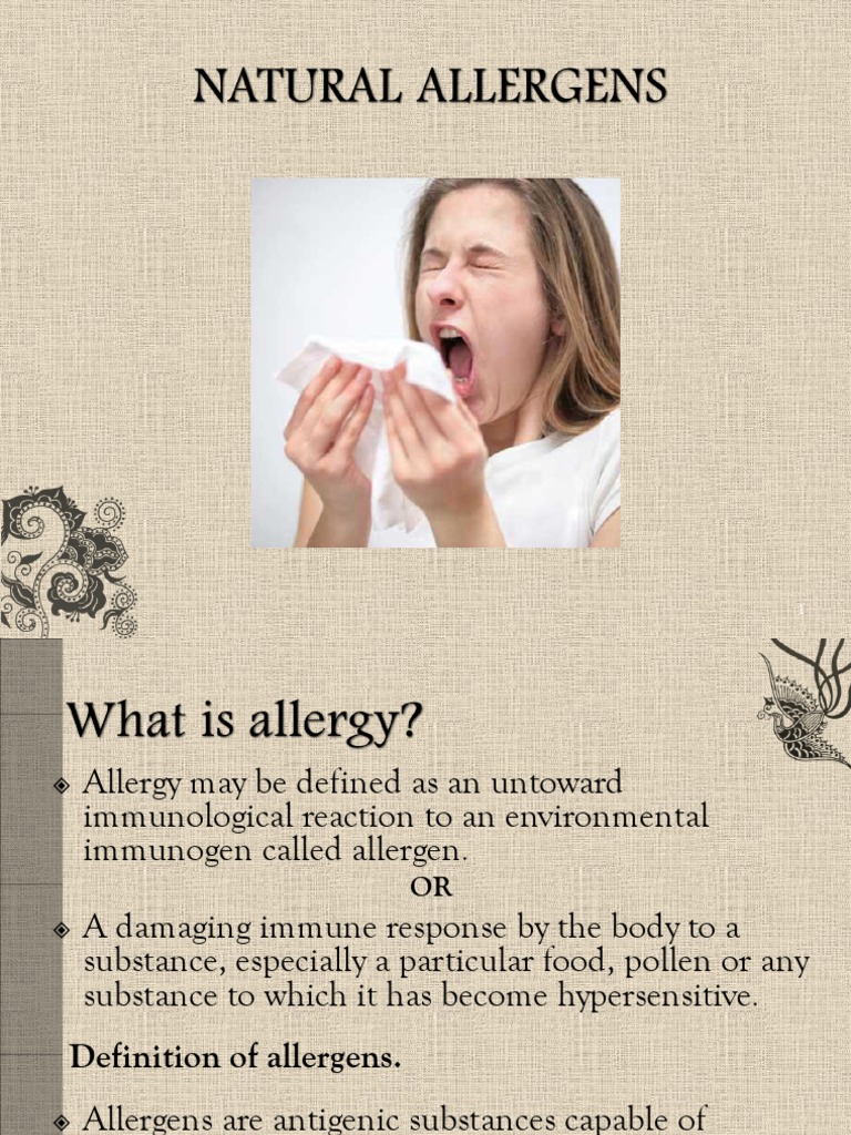20) Unit V Natural Allergens | PDF | Allergen | Allergy