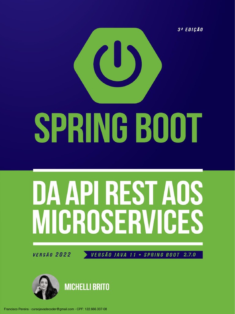 Ebook Springboot 3edicao Pdf Spring Framework Transferência De Estado Representacional
